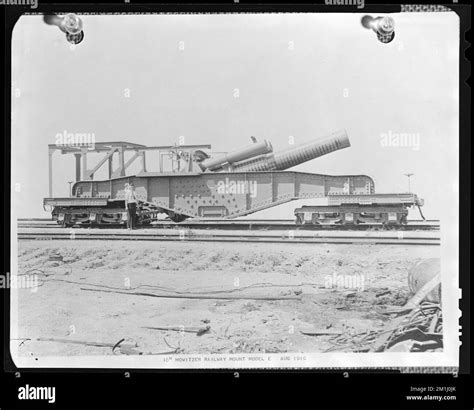 16 Howitzer Railway Mount Model E Artillery Weaponry Howitzers