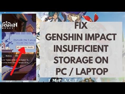 How To Fix Genshin Impact Insufficient Storage On PC Laptop 2022