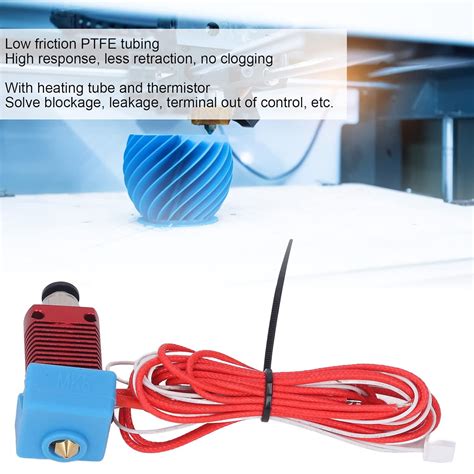 Review Upgraded Thermistor Temperature Parts Hotend 3d Printer Extrusion Kit Simple High Wiring