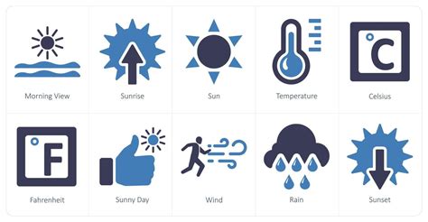 A Set Of 10 Mix Icons As Morning View Sunrise Sun 43514351 Vector Art
