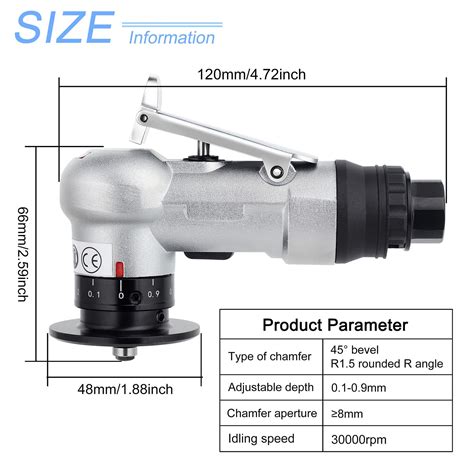 Mini Chamfering Machine 2 In 1 Air Chamfer Tool