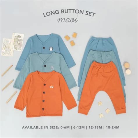 Mooi Long Button Set Lazada Indonesia