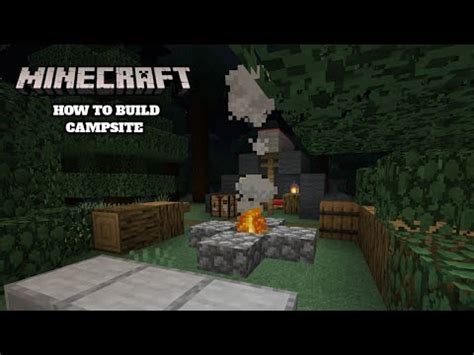 Minecraft How To Build Campsite Tutorial YouTube