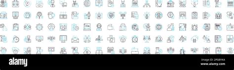 Performance Management Vector Line Icons Set Performance Management Assessment Appraisal