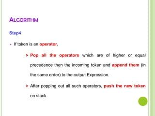 Infix To Postfix Conversion PPTX