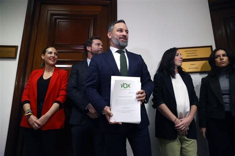 MociÓn De Censura La Moción De Censura De Vox Se Debatirá Y Votará En