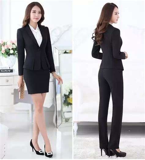 Trajes Pantalón Formales Para Mujeres Trajes De Negocios Para Conjuntos