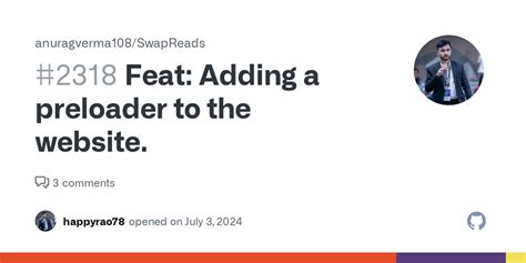 Feat Adding A Preloader To The Website · Issue 2318 · Anuragverma108