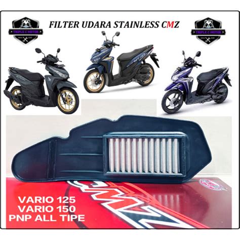 Promo FILTER UDARA SARINGAN UDARA STAINLESS VARIO 125 VARIO 150 OLD NEW