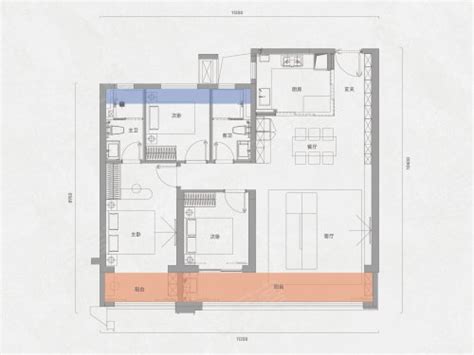武汉城建万科云泊江岸二期124户型，武汉城建万科云泊江岸3室2厅2卫1厨约12400平米户型图，朝南朝向 武汉安居客