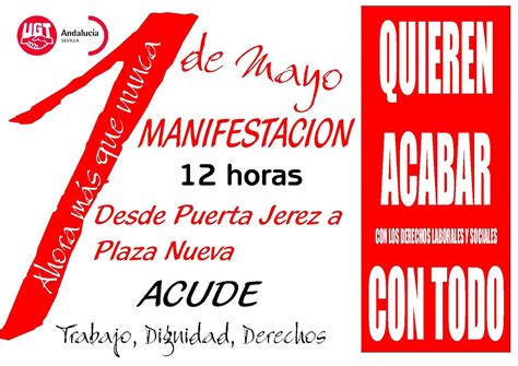 BLOG LOCALIZADO FeSP UGT ANDALUCIA MANIFESTACION DIA DEL TRABAJO EN SEVILLA