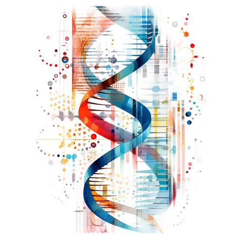 Premium Photo Arafed Image Of A Double Stranded Strand Of Dna With A White Background