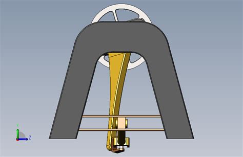 带空间滑块的曲柄机构solidworks 2017模型图纸下载 懒石网