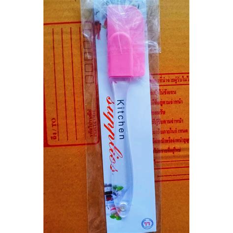 ไม้พายซิลิโคน ปาดเนย ทาแยม ขนาด19 ซม ด้ามใส คละสี Shopee Thailand