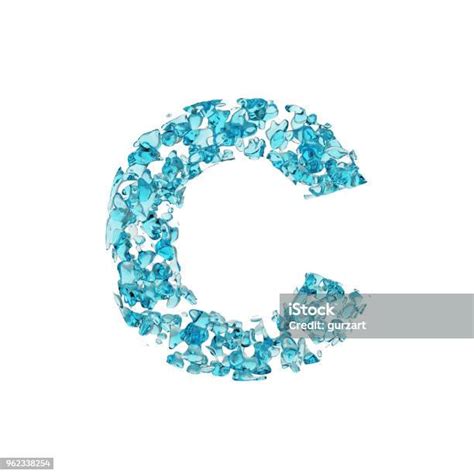 알파벳 C 대문자 편지입니다 푸른 물으로 만든 액체 글꼴을 삭제 합니다 3d 렌더링에 고립 된 흰색 배경 0명에 대한 스톡 사진 및 기타 이미지 Istock