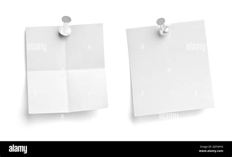 Note Paper Push Pin Message Red White Black Stock Photo Alamy