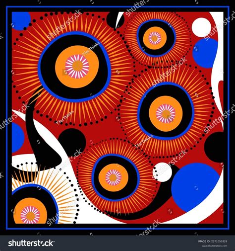 Pucci Inspired Textile Print Pattern Stock Illustration 2371050329 Shutterstock