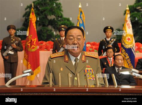 Pyongyang North Korea File Photo Shows Hyon Yong Chol Chief Of The General Staff Of North