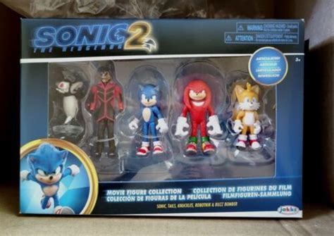 Sonic The Hedgehog Movie Figure Collection Set Of New