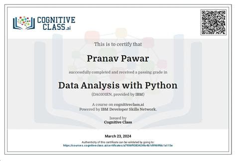 Pranav Pawar On Linkedin Ibm Dataanalysis Ibmdeveloperskillsnetwork