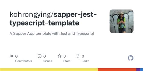 Github Kohrongyingsapper Jest Typescript Template A Sapper App