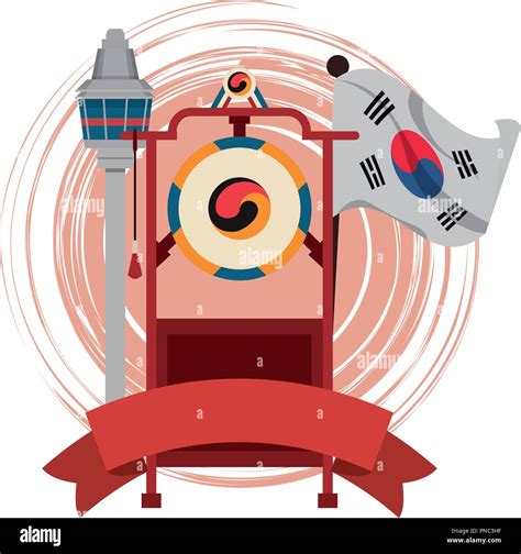 Asian Gong Instrument Stock Vector Image And Art Alamy