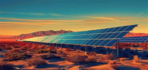 Premium Photo Solar Farms Expanding Across The Desert Landscape Solid