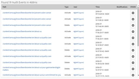 Audit Log Search Not Tracking New Audit Issues · Issue 1452 · Adobe
