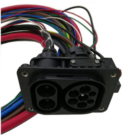 150a 200a Ev Fast Charger Ccs 2 Inlet Socket Dc Charging Socket With 1m
