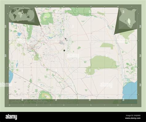 Kitui County Of Kenya Open Street Map Locations Of Major Cities Of