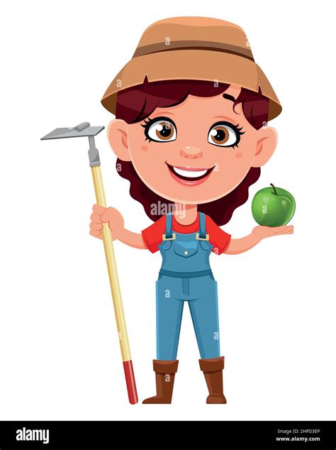 Farmer Girl Cartoon