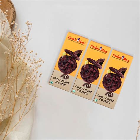 Choco Chunk Carton 120g X 3 Cookieman