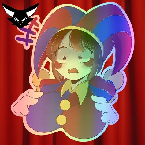Digital Circus Sexy Pomni Vinyl Stickers Holographic Decal Etsy