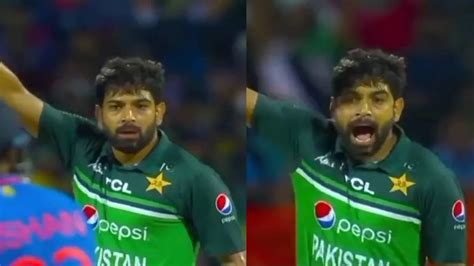 Ind Vs Pak चल जा यहां से Ishan Kishan को आउट करने के बाद Haris