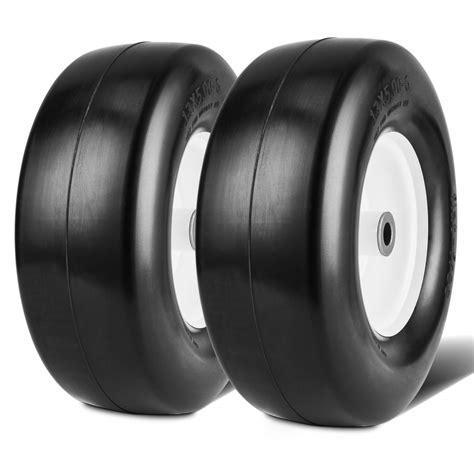 Vevor Lawn Mower Tires With Rim 13x5 6 Tubeless Tractor Tires 2 Pack