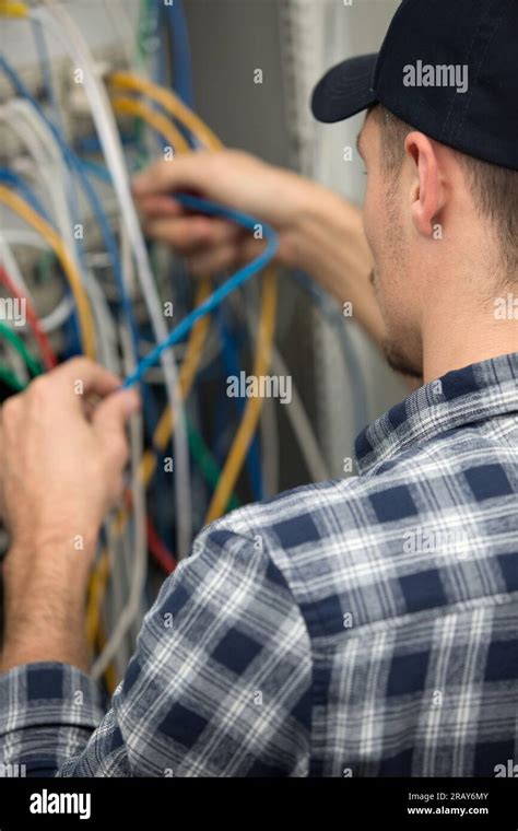 Man Fixing Network