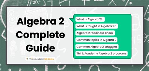 Can You Finish Algebra 2 In One Summer A Guide To Algebra 2 Summer
