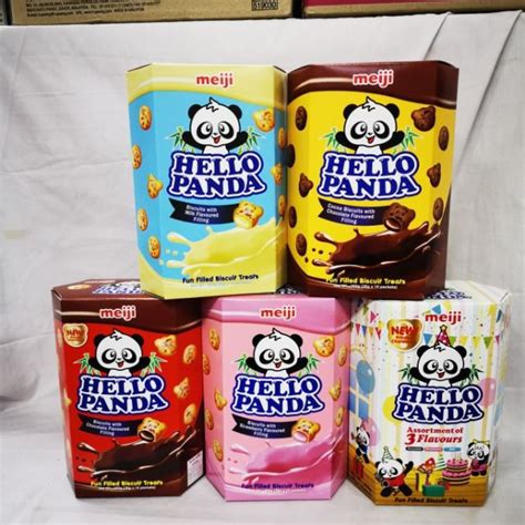 Meiji Hello Panda Biscuits With Cream Fillings Japan Biscuits 260g