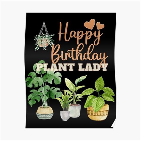 Póster Mamá de las plantas amantes de las plantas señora de las