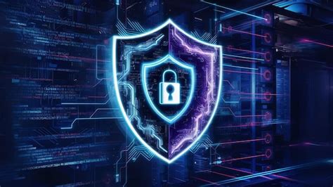 Hi Tech Shield Of Cyber Security Digital Data Network Protection