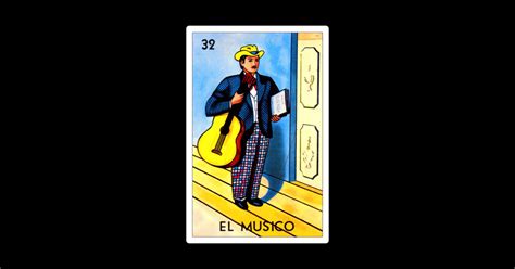 Loteria Mexicana Art Loteria Mexicana Design El Musico T