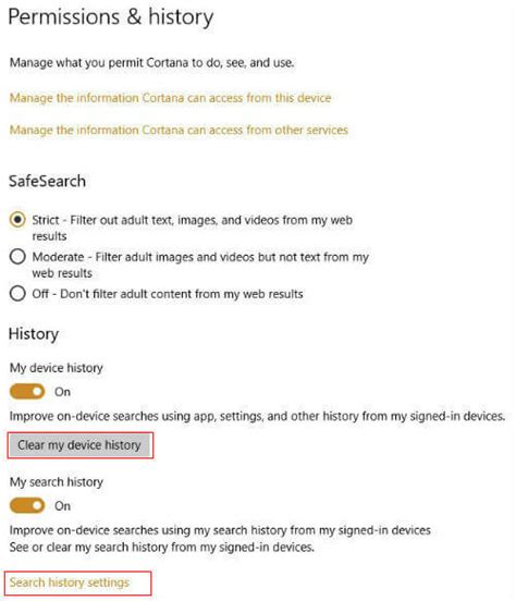 How To Clear Search History Of Cortana And Bing In Windows MashTips