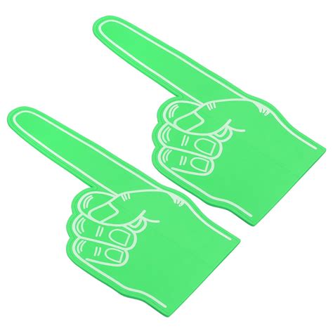 Patikil Giant Foam Finger 18 Inch 2 Pack Eva Number 1 Diy Blank Foam