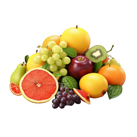 Fruits D Rendering Fruit D D Rendering Png Transparent Image And