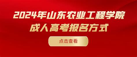 2024年山东农业工程学院成人高考报名方式 山东省成人高考网