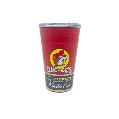 Buc Ees Fiesta Cup 20 Oz Stainless Steel Tumbler With Iconic Beaver