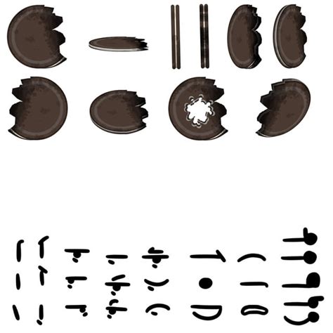 Oreo Assets Eyes Mouths And Limbs Robjectshows