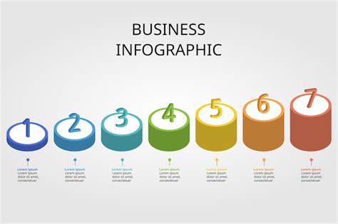 Premium Vector Circle Template Step For Infographic For Presentation