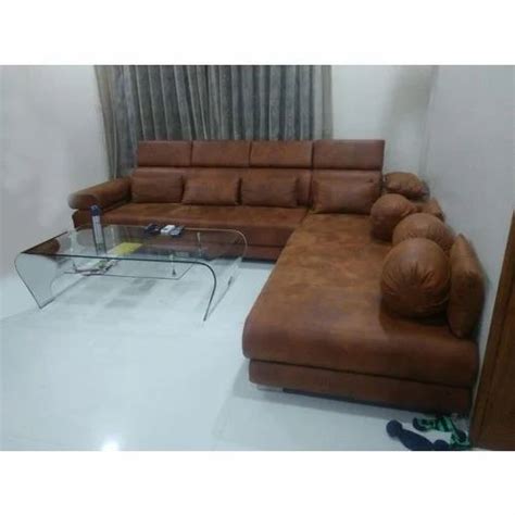 5 Seater Living Room L Shape Sofa Set With Lounger At Rs 200000 Set In