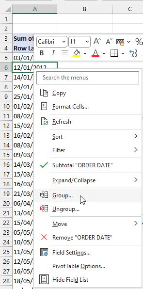 How To Group By Quarters In Excel Pivot Table Step By Step